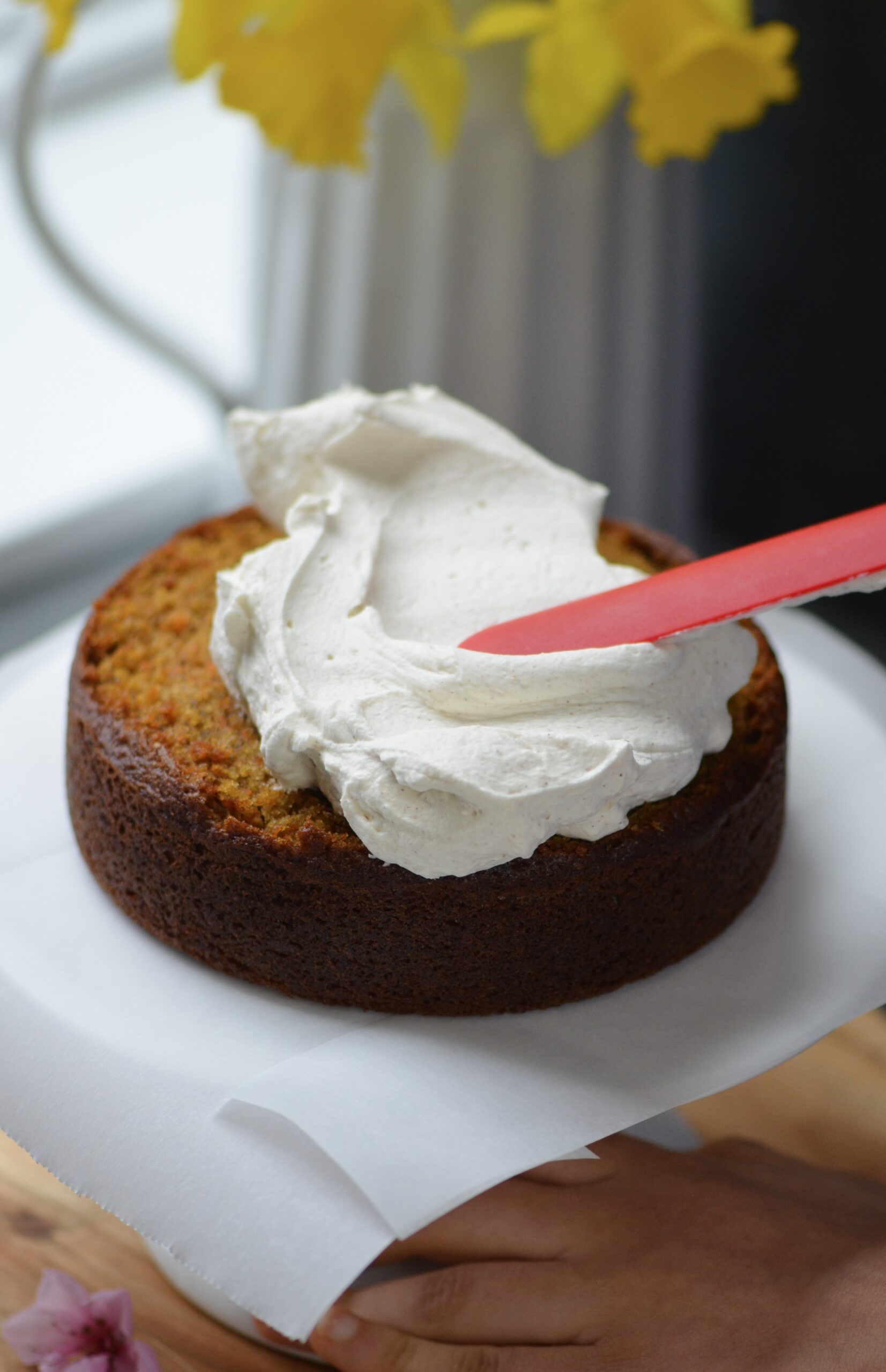 Small Carrot Cake with Cinnamon Whipped Cream Frosting! – Corrigan Sisters