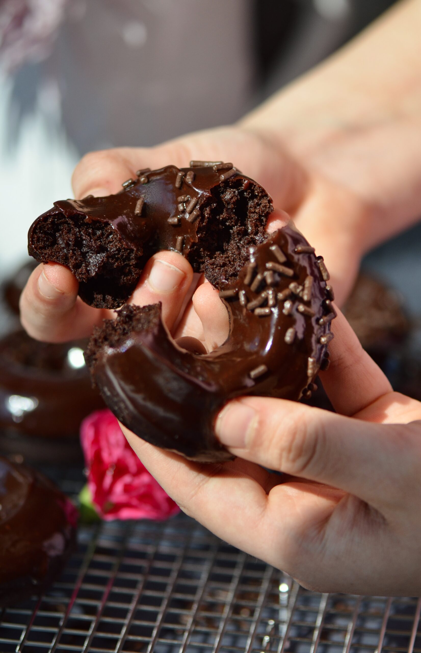 Baked Double Chocolate Glazed Donuts! – Corrigan Sisters